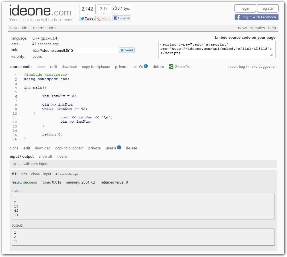Ideone - Overview | Alternative.to