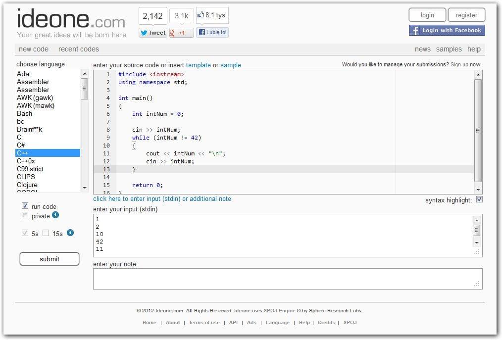 Ideone - Overview | Alternative.to